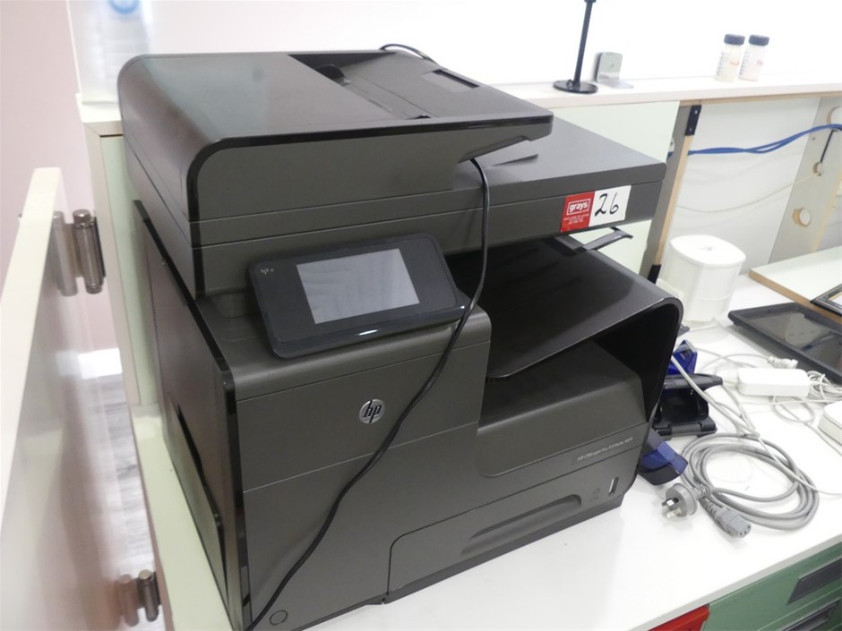 HP OfficeJet Multi Function Printer Bench Top Inkjet Printer Auction ...