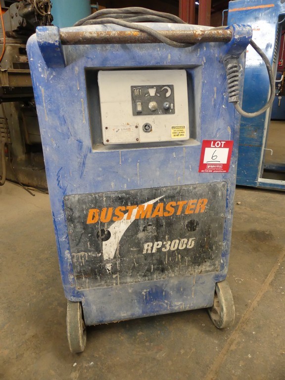 Dustmaster RP3000 Mobile Industrial concrete Dust Vacuum Auction (0006 ...
