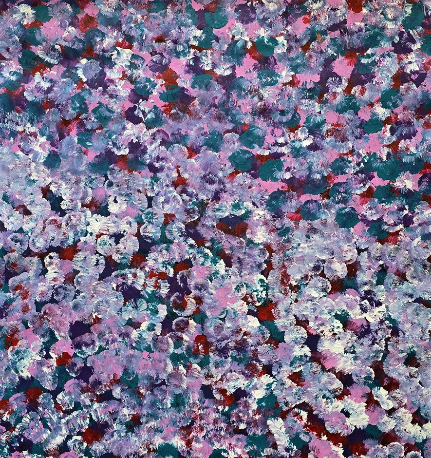 BESSIE PITJARA (c.1960 - ), Original Acrylic Painting on Canvas Auction ...