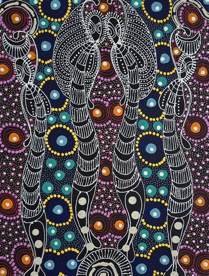 COLLEEN WALLACE NUNGARI (c.1970 - ), Original Acrylic Painting on ...