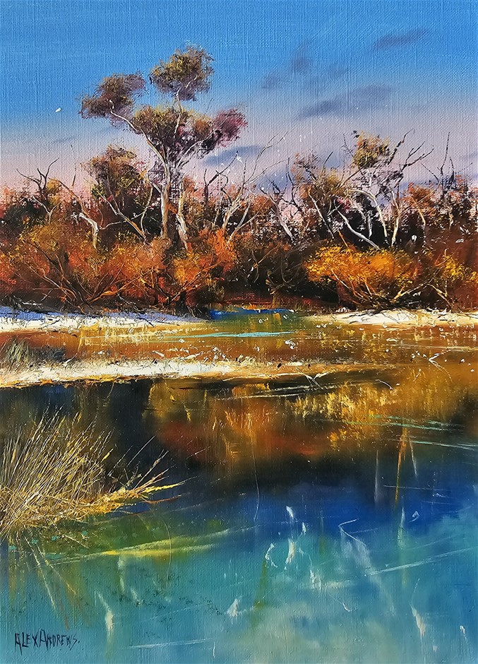 ALEX ANDREWS (1947 - ), Original Acrylic Painting Auction (0016-2558862 ...