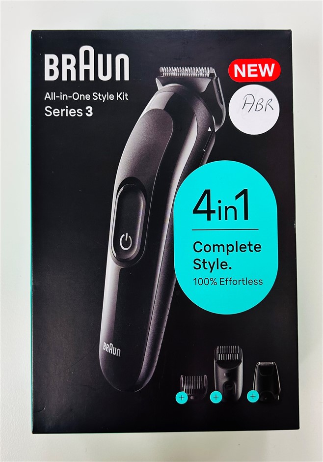 BRAUN All-In-One Style Kit Series 3 Cordless 4-in-1 Shaver/Trimmer ...