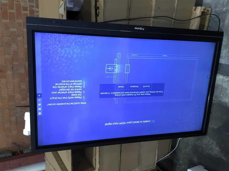 Prowise 65" FHD Multi-touch screen / TV / Monitor Auction (0017-2558341 ...