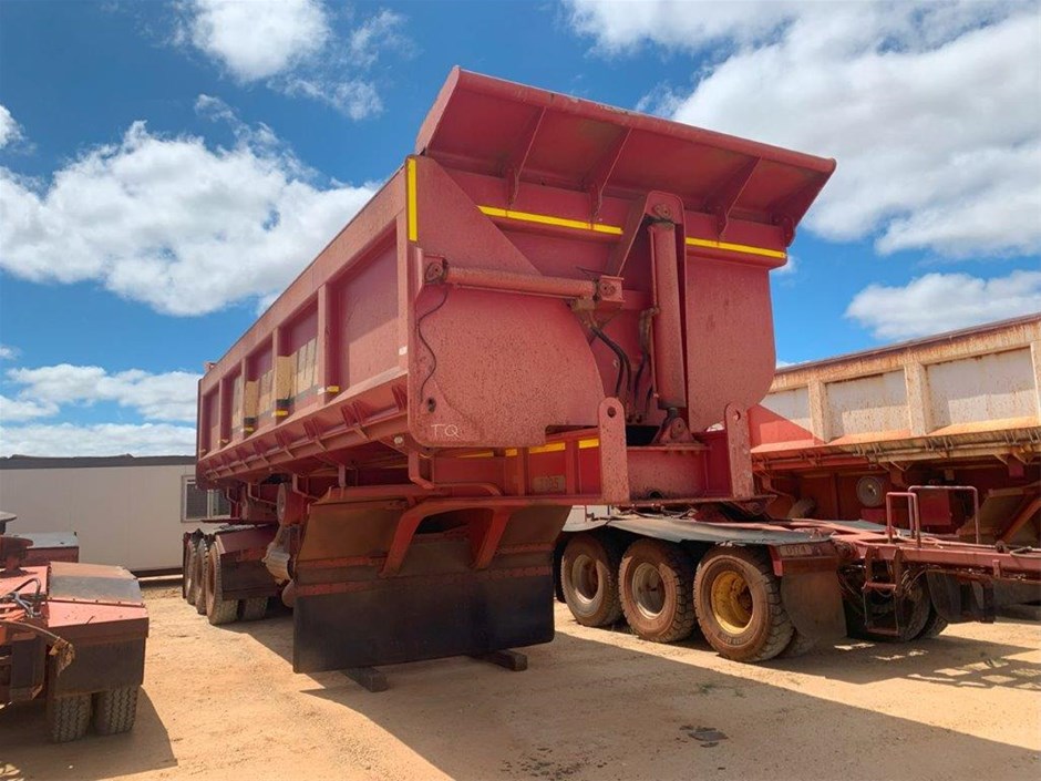 2009 POWERTRANS Triaxle Side Tipper Trailer Auction (0009-9049381 ...