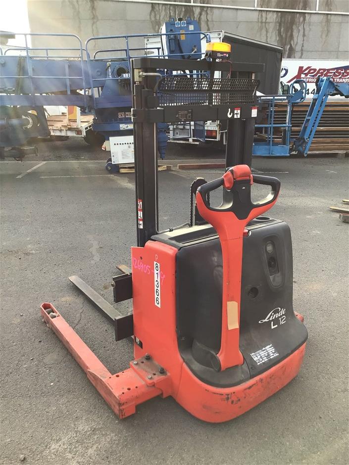 Linde L12 Walkie Stacker Auction (0004-3028846) | Grays Australia