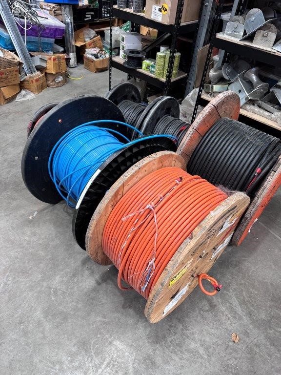 6x Assorted Spools of Electric Cable Auction (0121-3028486) | Grays ...