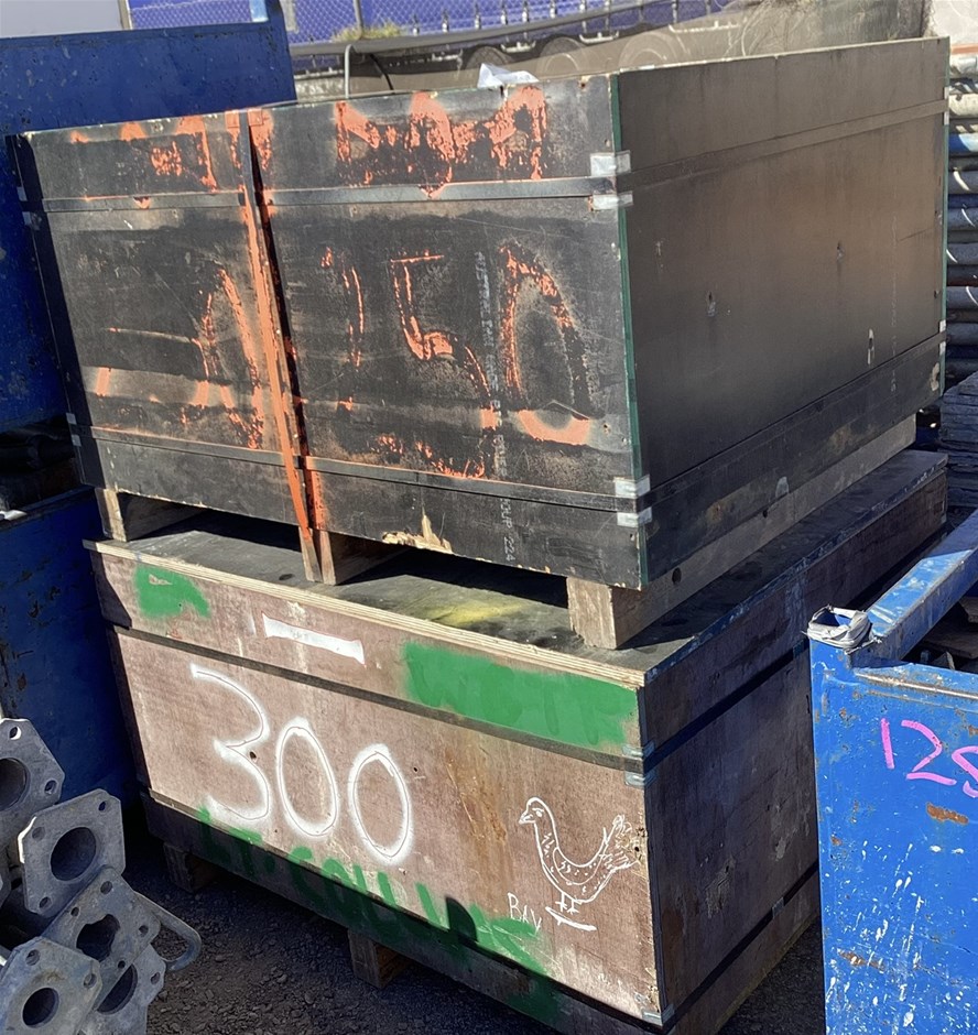 2 x Solid Wooden Boxes of Assorted Formwork Supplies Auction (0026 ...