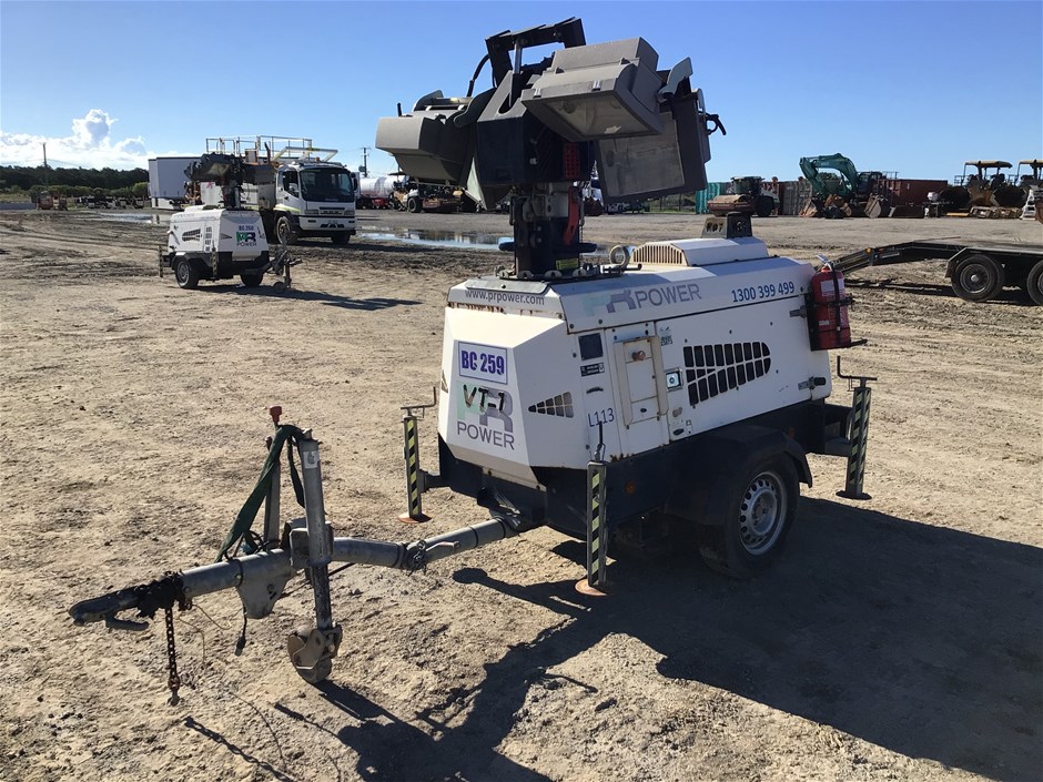 PR Power SuperLight VT1 Single Light Tower Trailer Auction (0050 ...