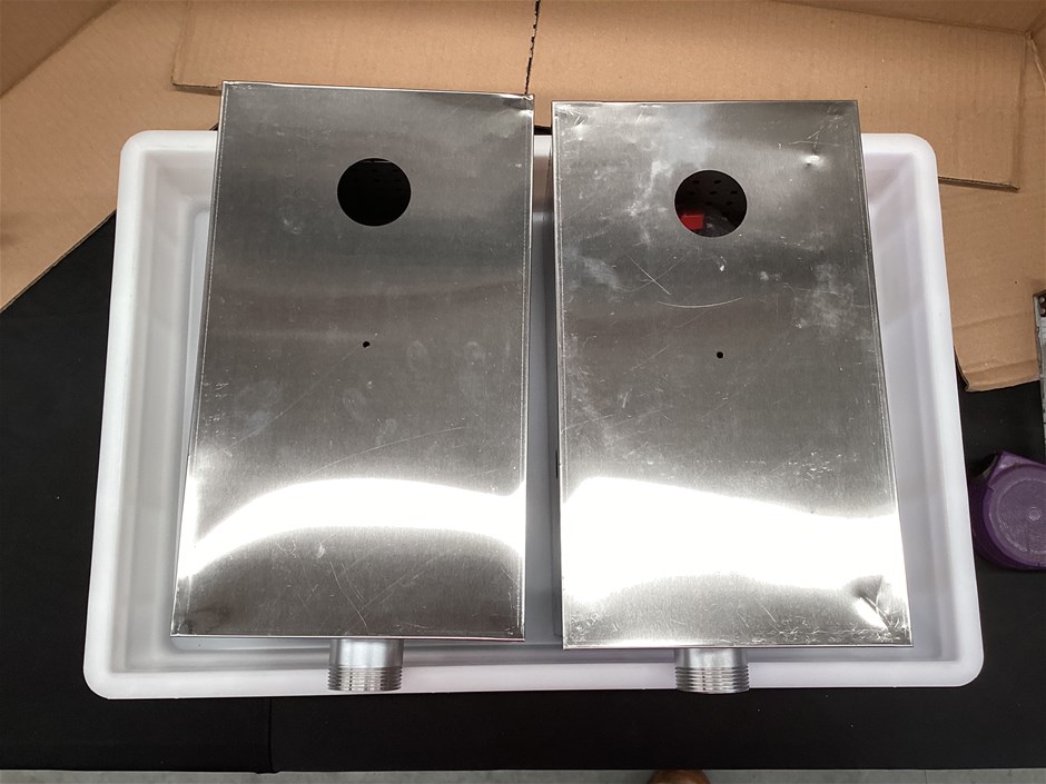 2 Stainless Steel Boxes With Hoses Auction (0051-9049660) | Grays Australia