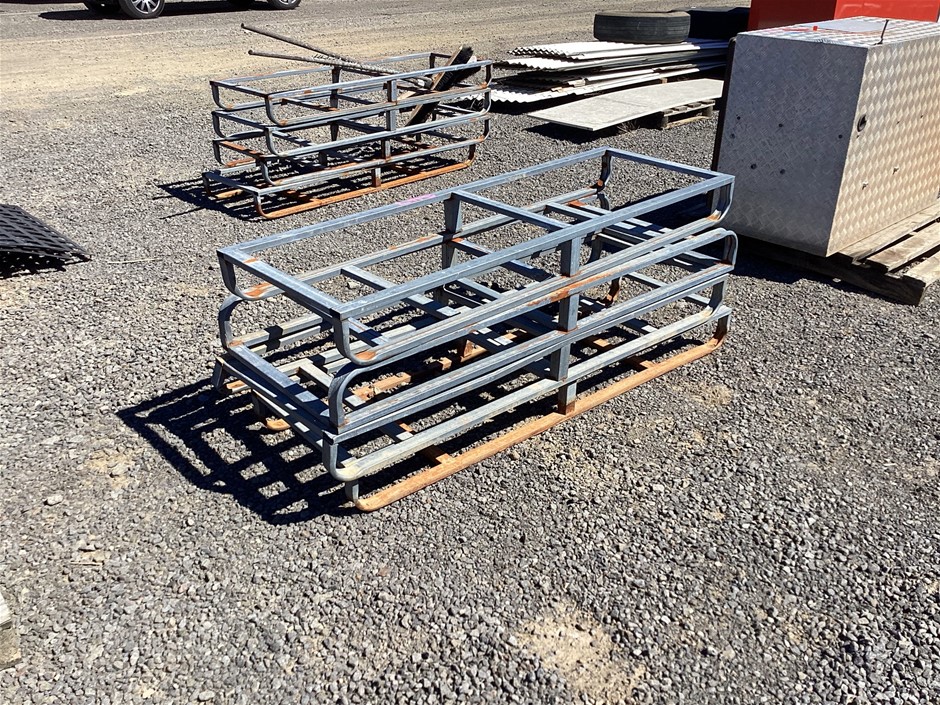 4x Galvanised Steel Skids Auction (0241-3028913) | Grays Australia