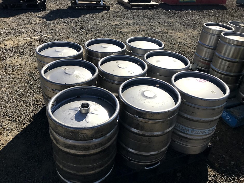9x Steel Beer Kegs (Empty) Auction (0420-3028913) | Grays Australia