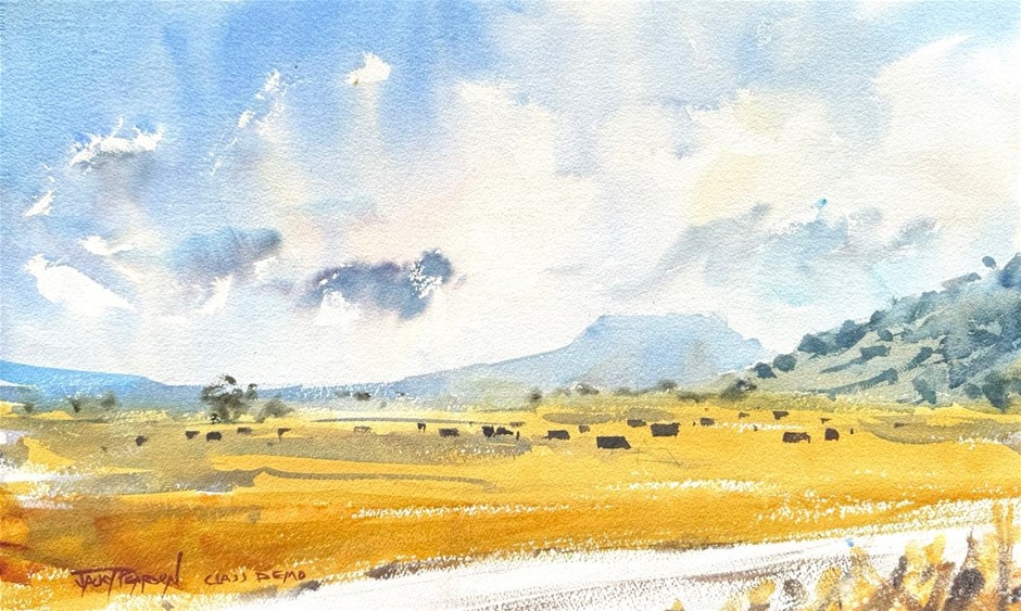 JACKY PEARSON, Original Watercolour Painting On Paper With An ...