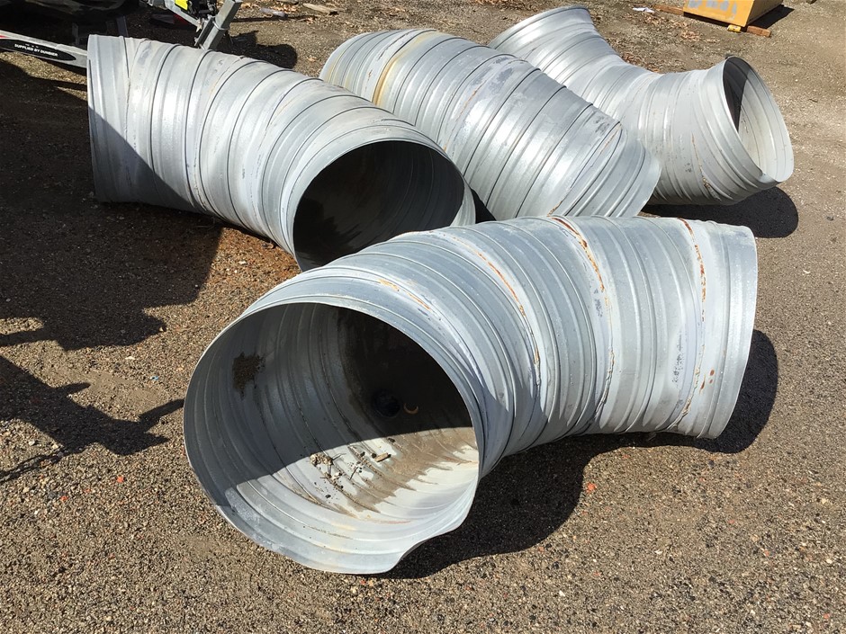 4 x Galvanised Steel Angle Duct Auction (0004-3029316) | Grays Australia