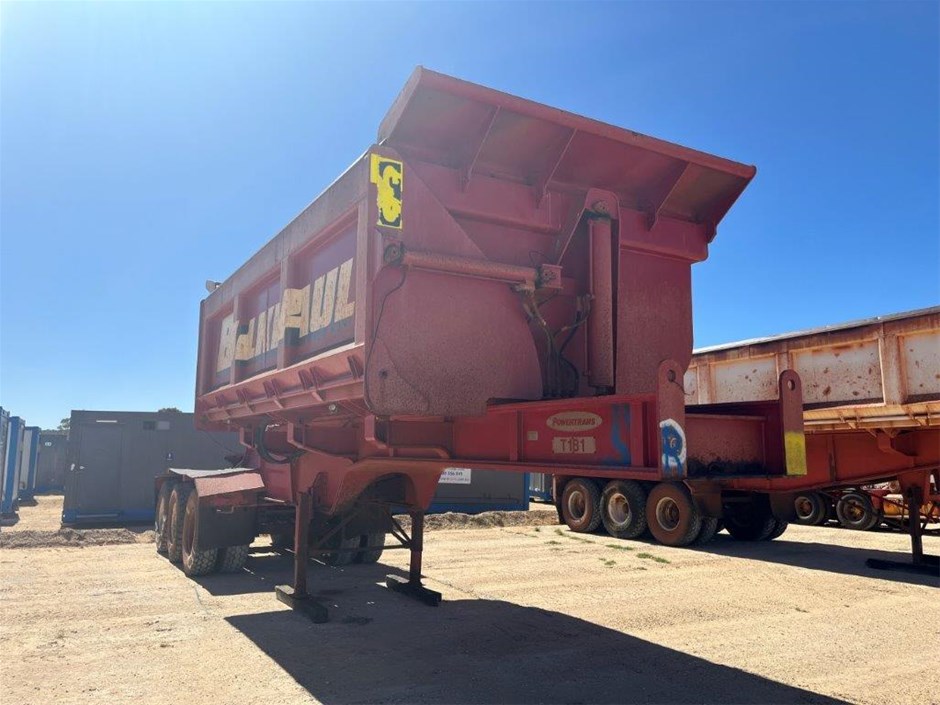 2008 POWERTRANS Trailer Triaxle Side Tipper Trailer Auction (0017 ...