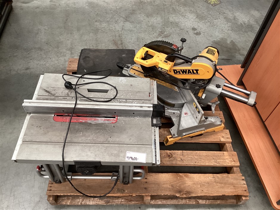 DeWalt Drop Saw And Saw Table Auction (0027-9050792) | Grays Australia