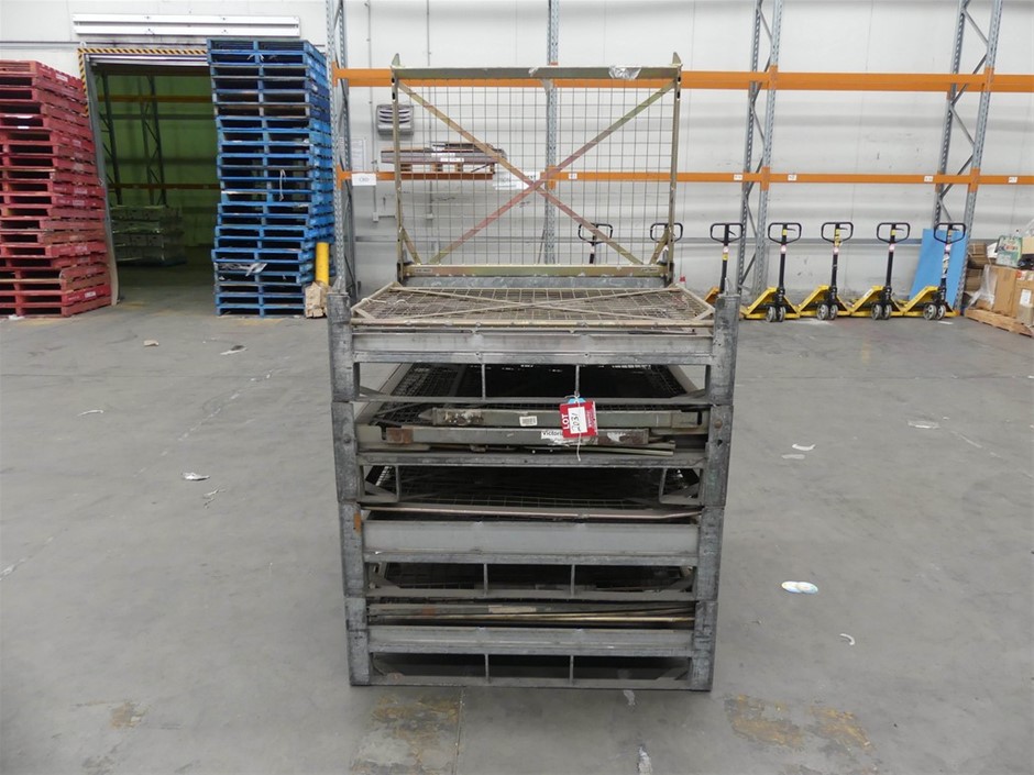 Qty 4 x Collapsable Metal Stillages Auction (2031-5056156) | Grays ...