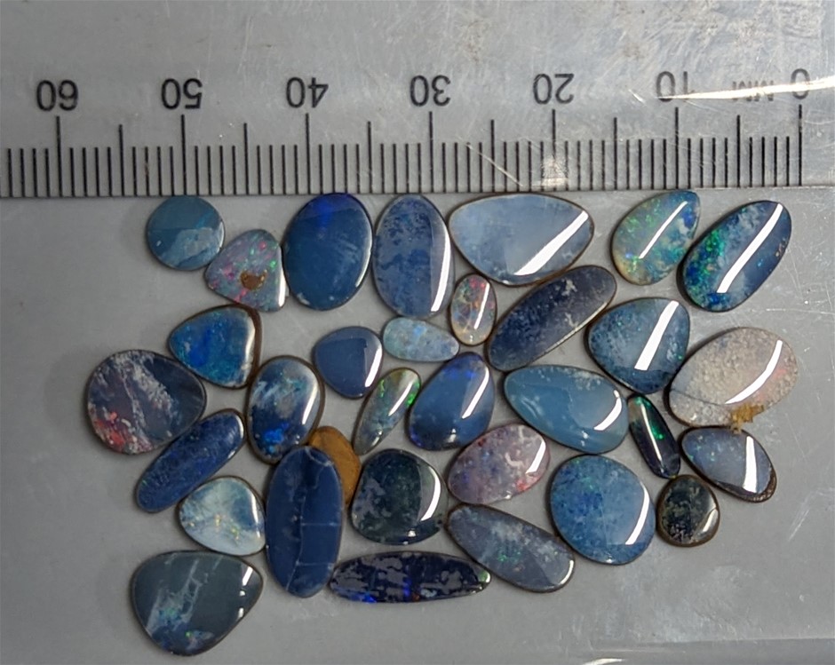 40 carats Australian OPAL Doublet Gemstones Auction (0053-2558639 ...