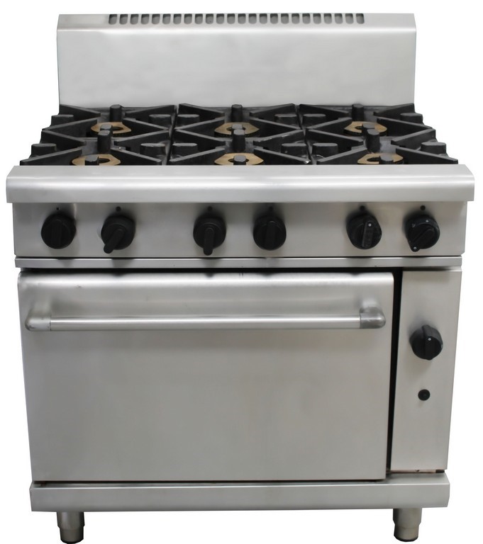 WALDORF GAS 6 BURNER STOVE WITH OVEN Auction (0008-5056148) | Grays ...