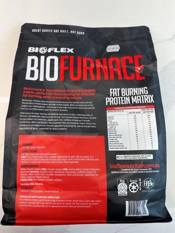 Bioflex BioFurnace Protein Powder Auction (0001-3028917) | Grays Australia