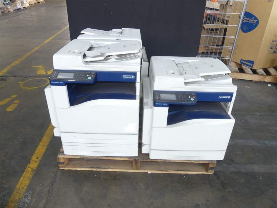3 x Fuji Xerox SC2020 Colour Multifunction Printers Print, Fa Auction ...