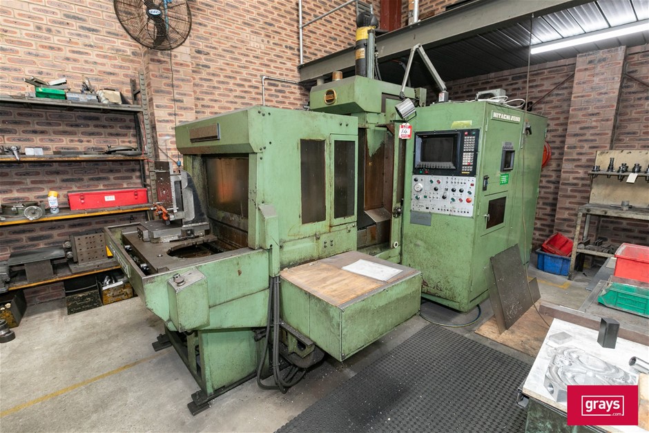Hitachi Seiki HC400 CNC Horizontal Machining Center with Dual Setup ...
