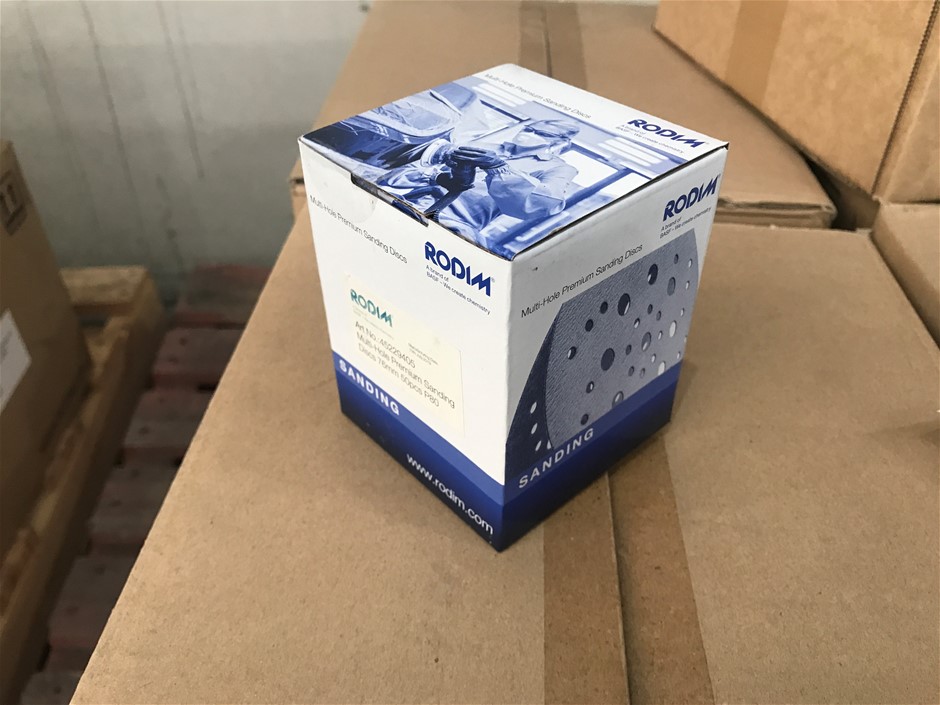 12x Cartons of Rodim Multi Hole Sanding Discs Auction (0675-3029060 ...
