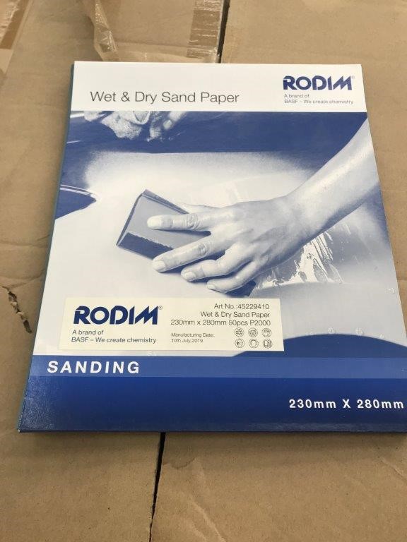8x Catons of Rodim Wet & Dry Sand Paper Auction (0687-3029060) | Grays ...