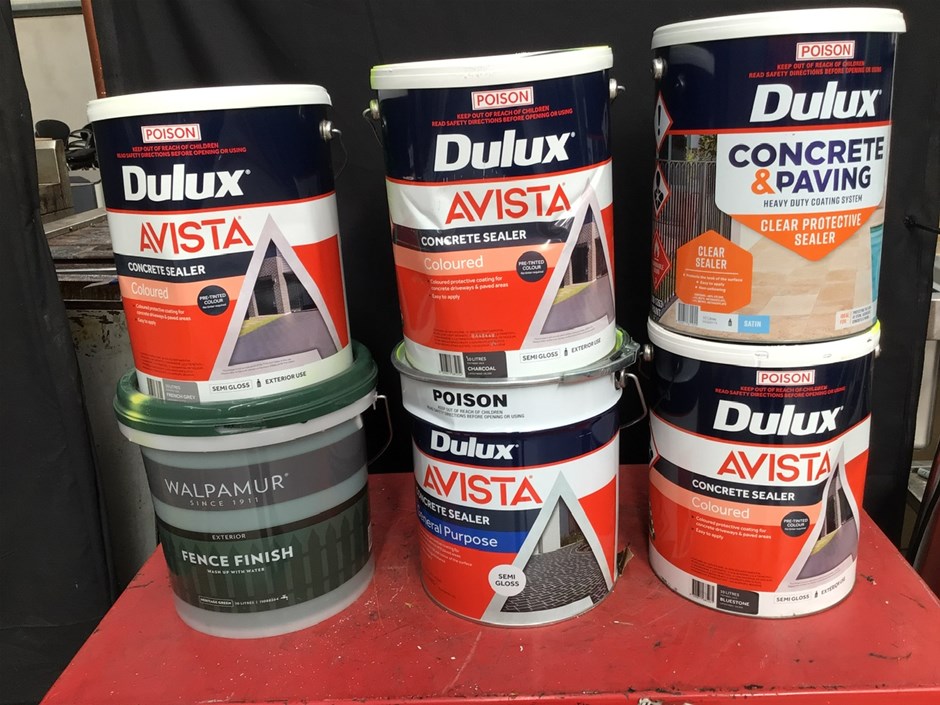 6 x Assorted 10 Litre Paint Products Auction (0012-3029084) | Grays ...