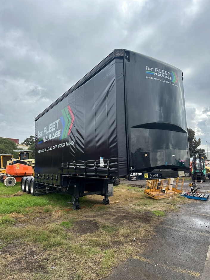 2022 Tiger Semi Trailers ST3 Triaxle Curtainsider Lead Trailer Auction ...