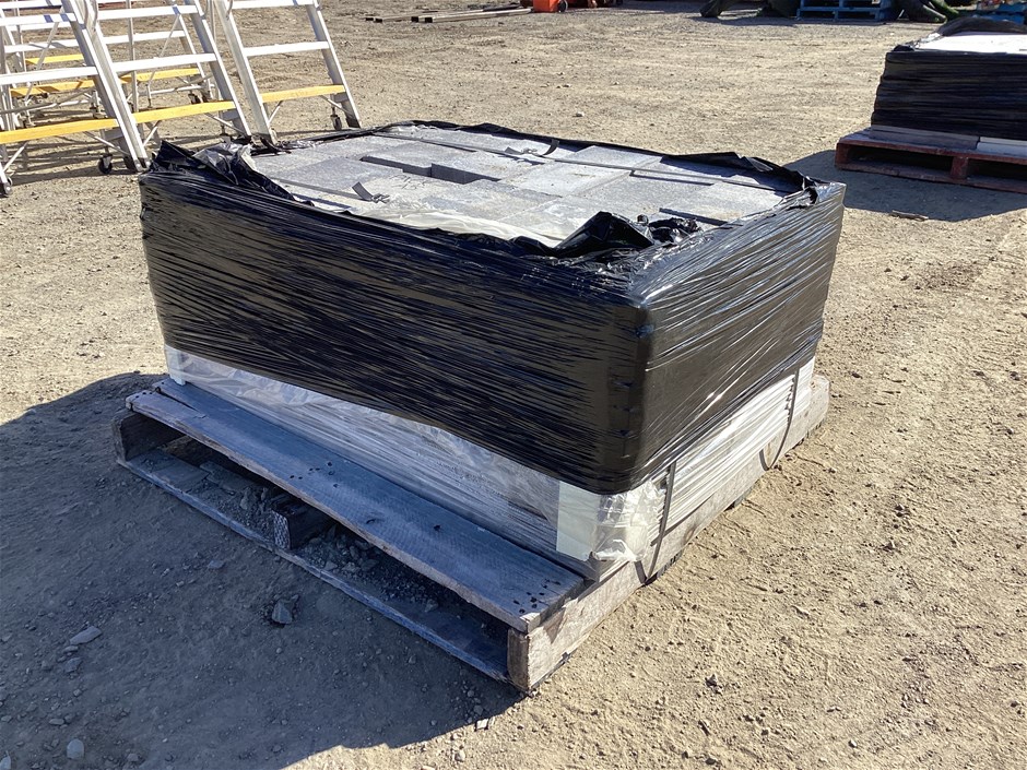 144pc able Metal Concrete Pavers Auction (0003-7051621) | Grays Australia