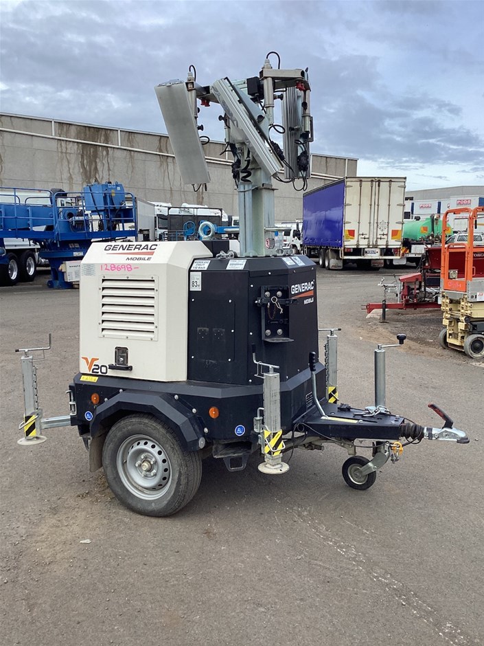 2022 GENERAC V20 Single Light Tower Trailer Auction (0090-3029381) | Grays Australia