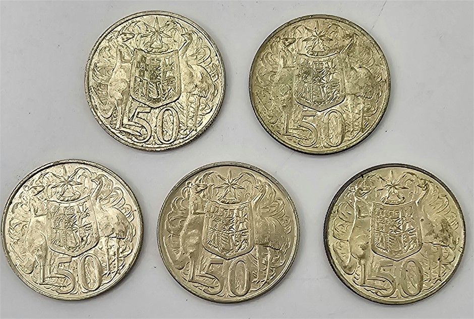 BULK COLLECTION OF 1966 SILVER ROUND FIFTY CENT COINS Auction (0013 ...