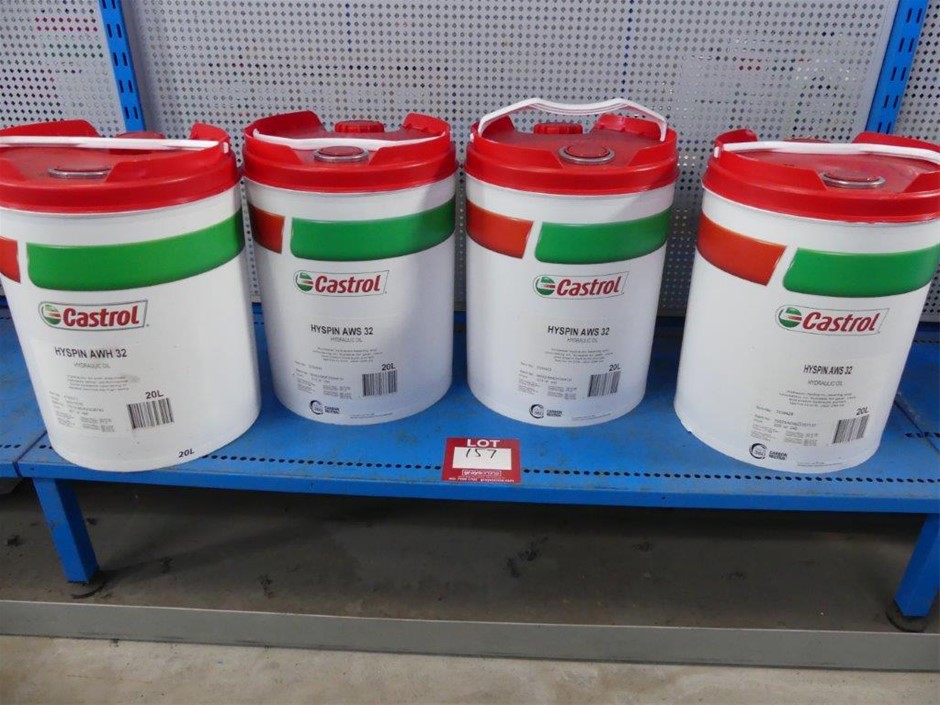 4 x CASTROL 20L Hydraulic Oil Auction (0157-5056769) | Grays Australia