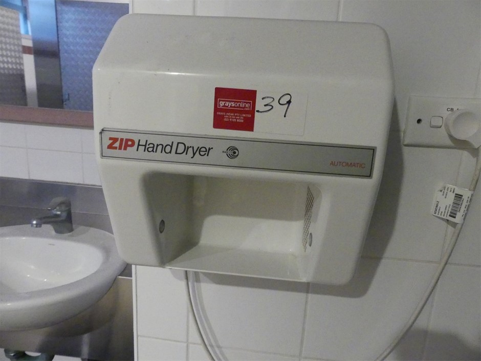 Zip Automatic Zip Magic Eye Model HD101 Washroom Hand Dryer Auction ...