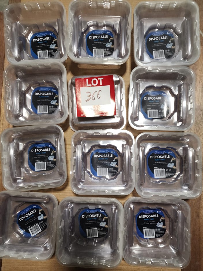 Monarch 5pce x12 Disposable Handy Tubs Auction (0366-5056921) | Grays ...