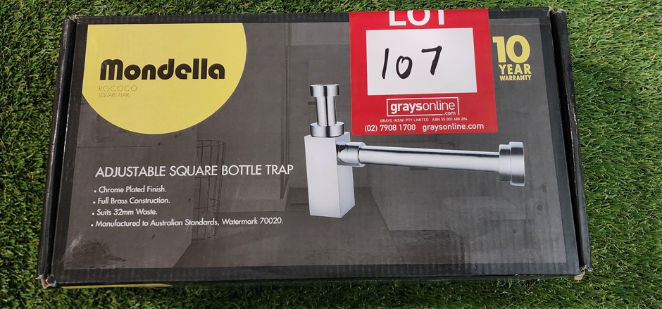 Mondella Adjustable Square Bottle Trap Auction (0107-5056921) | Grays ...