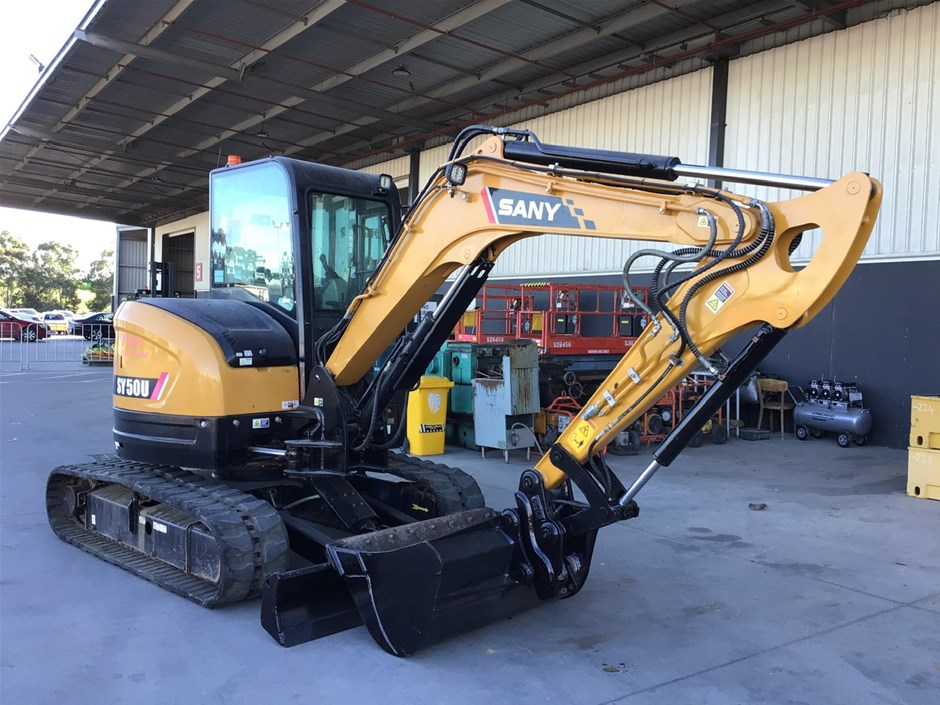 SANY HEAVY MACHINERY LIMITED. SY50U Hydraulic Excavator Auction (0001 ...