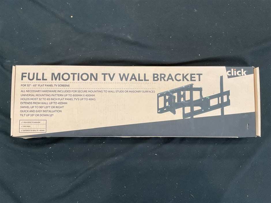 Click Full Motion TV Wall Bracket Auction (0001-9051946) | Grays Australia