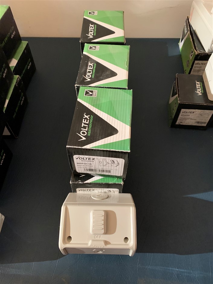 6 x Voltex Weatherproof Single Power Points Auction (0056-3029553 ...
