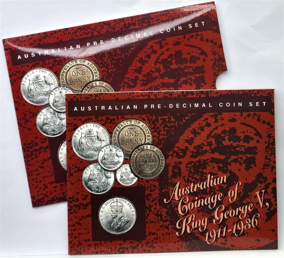 AUSTRALIAN KING GEORGE V COIN SET Auction (0010-2560659) | Grays Australia