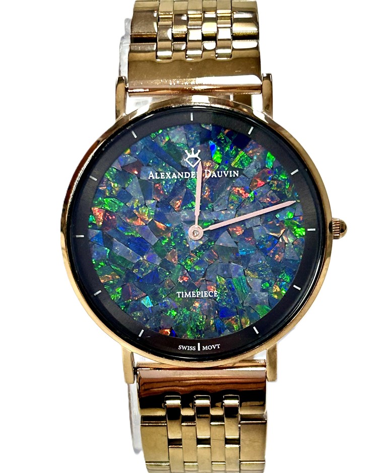 Alexander Dauvin Australian Opal Timepiece Watch Auction (0028-2559633 ...