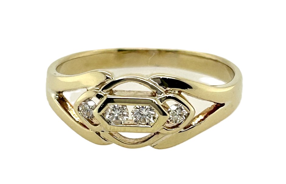18ct Yellow Gold 0.16ct Diamond Ring Auction (0071-2559634) | Grays ...