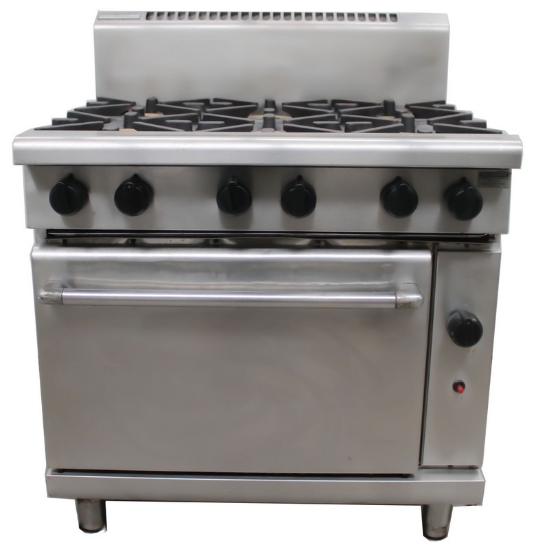 WALDORF GAS 6 BURNER STOVE WITH OVEN Auction (0012-5057015) | Grays ...