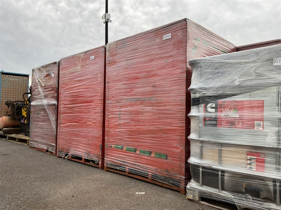 Red Metal Container Auction (0066-9052833) | Grays Australia