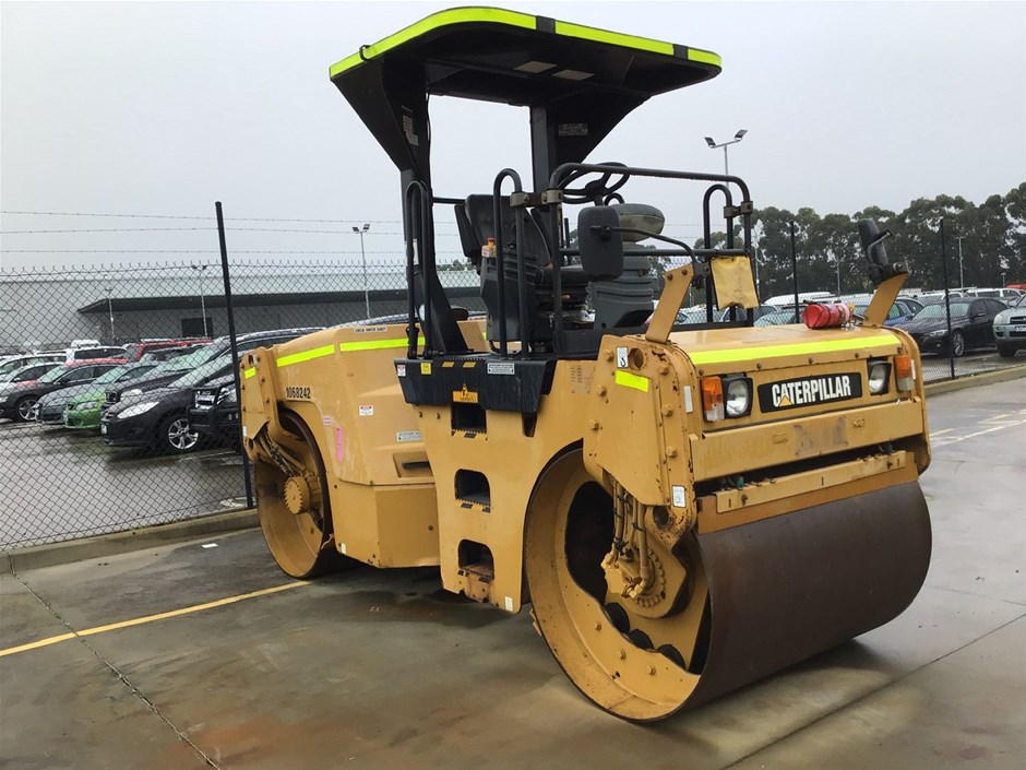 Caterpillar CB434D Roller Smooth 7 - 8t - Double Drum Auction (0001 ...