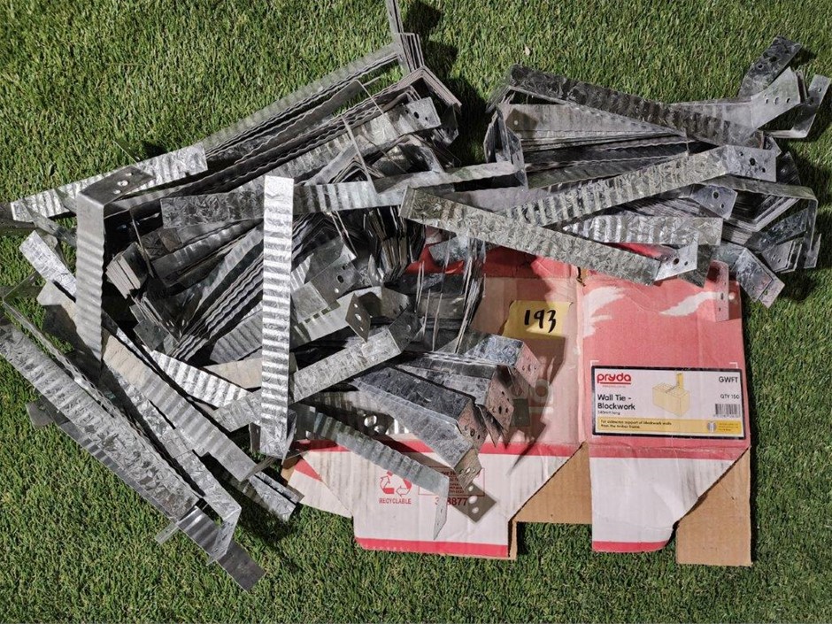 50x Pryda Wall Tie-Blockwork 240mm Long Auction (0193-5057140) | Grays ...