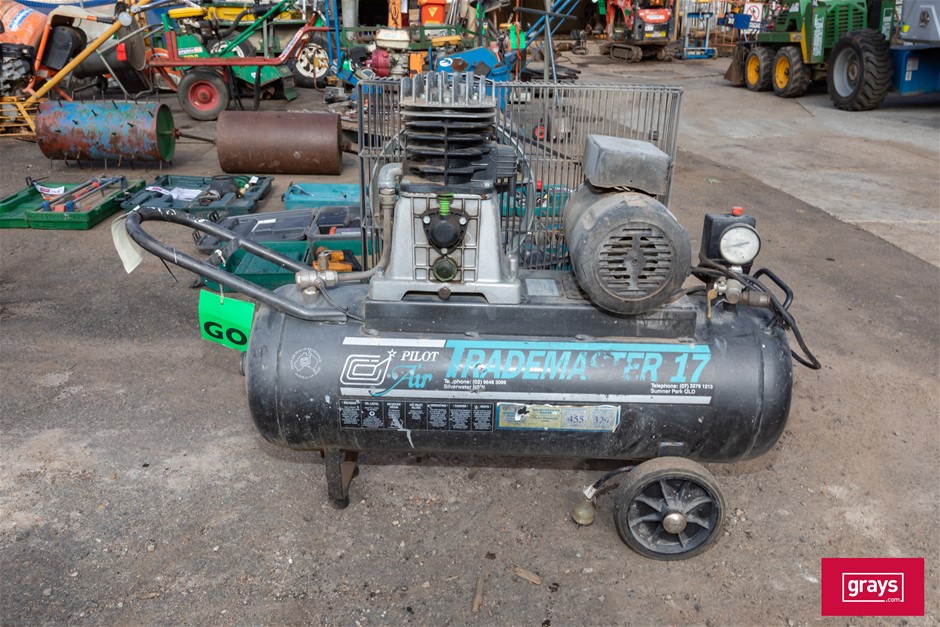 PILOT TRADEMASTER 17 Mobile Air Compressor Auction (0067-5057061 ...
