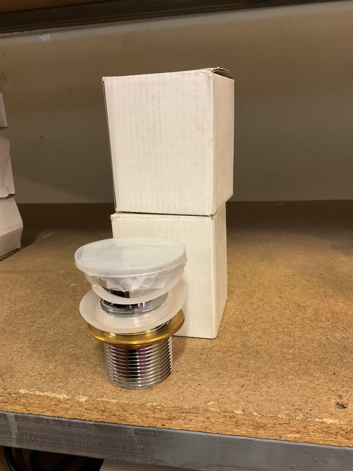 2 x Chrome Pop Up Plugs Auction (0489-3029733) | Grays Australia