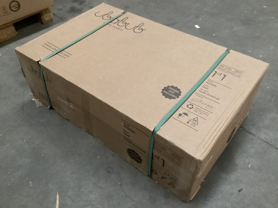 Ubabub Booksee Clear Acrylic Bookshelf Auction (0041-3029972) | Grays ...