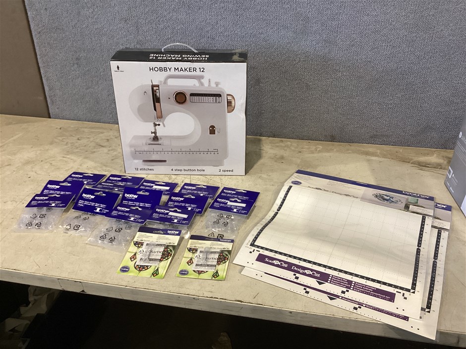 Hobby Maker 12 Sewing Machine And Sewing Machine Components Auction ...